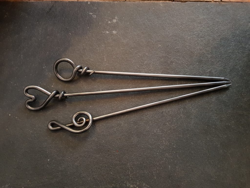 Fire Poker - Heart - Treble Clef - Mouse Tail - Oakbeck Forge ...